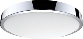 Aric Aric - C4 cct - Plaf. / Appl. Mur IP44 led int&eacute;g. 21W cct 3000-4000K 1900lm, chrom&eacute;