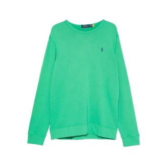 Ralph Lauren Besticktes Logo Sweatshirt - - Sweatshirts & Hoodies - Herren - Gr&uuml;n - S