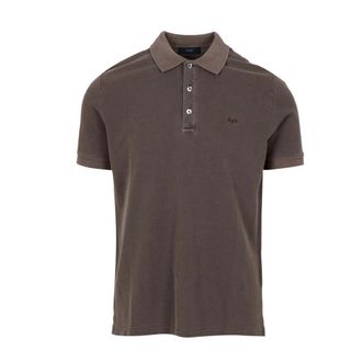 Fay Piqu&eacute; Polo Shirt - - Tops - Herren - Braun - XL