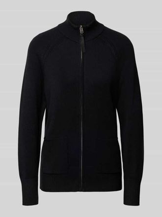 Christian Berg Strickjacke aus Viskose-Mix mit Rei&szlig;verschluss
