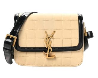Saint Laurent Small Quilted Suede Satchel