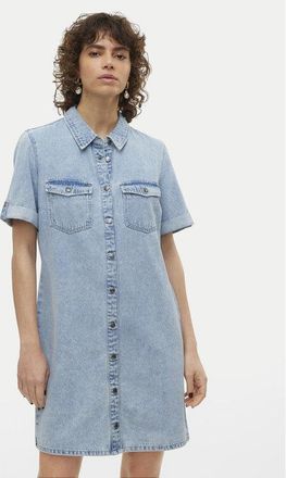 Vero Moda Jeanskleid Jennie 10309665 Hellblau Regular Fit