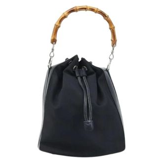 Gucci Sac seau vintage en bambou Pre-owned - Femme - Pre-owned - Noir - Taille: ONE Size