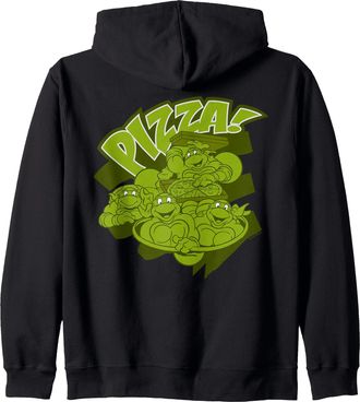 Teenage Mutant Ninja Turtles TMNT Turtle Power Best Friends Pizza Time LOL Pose Fernseher im Retro-Look Kapuzenjacke