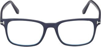 Tom Ford Eyewear lunettes de vue à monture rectangulaire - Bleu