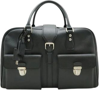 Louis Vuitton unisex, Pre-owned, Noir, Taille: ONE Size Pre-owned Taiga Ivan Boston Bag Black