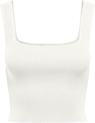 Only Onltatianna Sl Cropped Square Neck KNT