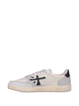 Premiata Mens Sneakers Basket Clay White Leather Sheepskin Trainers