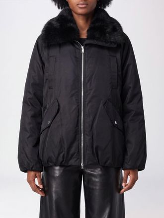 Stand Studio Thilda Bomberjacke aus recyceltem Nylon mit Pelzkragen