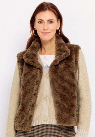 bianca Fellimitatjacke TABEA aus softem Fellimitat in der Trendfarbe chestnut