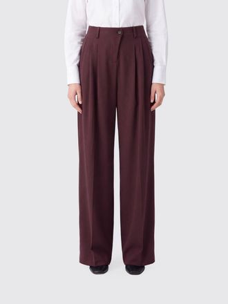Iro Pantalon de tailleur Banquet en laine m&eacute;lang&eacute;e &agrave; taille haute et jambe large