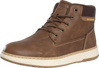 Skechers Garlan Deno Herren-Stiefelette, Braunes Synthetikmaterial, 43 EU