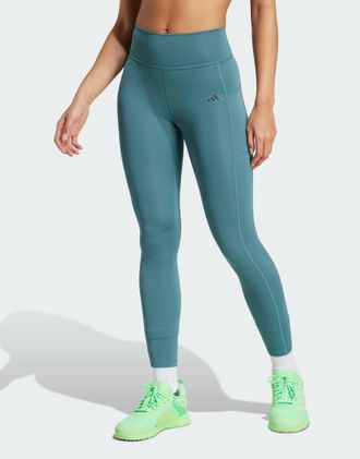 adidas adidas Performance - Optime Stash - 7/8-Leggings in Preloved Teal-Blau
