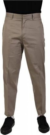 Emporio Armani Homme, Pantalons, Gris, Taille: M Pantalon Stretch en Coton