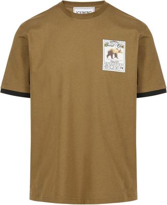 Iceberg Homme, Tops, Vert, Taille: XL Social Club T-Shirt