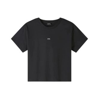 A.P.C. A.p.c., Femme, Tops, Noir, Taille: 38 FR T-Shirt