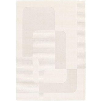 BOBOCHIC Bobochic - Tapis poils courts clotaire motif abstrait 160x230 Beige