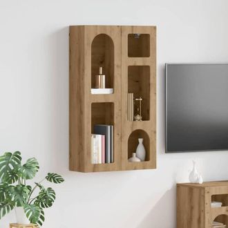 vidaXL vidaXL Armoire suspendue avec &eacute;tag&egrave;re Ch&ecirc;ne artisanal 59 x 20 x 100 cm