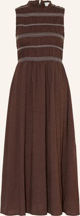 Neo Noir Neo Noir Kleid Atika Mit R&uuml;schen braun