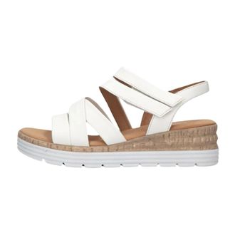 Gabor Wei&szlig;e Ledersandalen Stilvolles Modell - - Shoes - Damen - Wei&szlig; - 42 1/2 EU