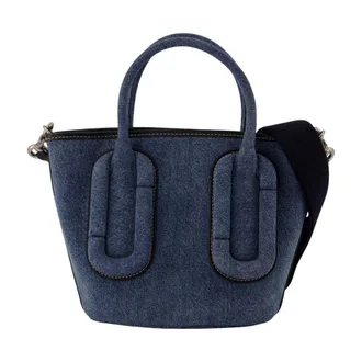 Marc Jacobs Padded Oval Appliqu&eacute; Cotton Tote Bag - Blue
