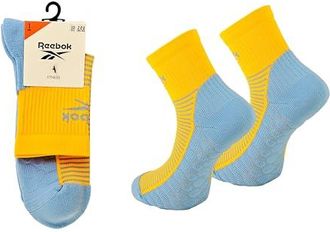 Reebok Chaussette Technique Fitness Unisexe - Respirante, Haute Performance, Pour Séances de Sport Gym Training, Lavable, Lot De 1 Paire, Taille 43-45, Jaune