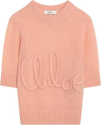 Chlo&eacute; Femme, Pulls, Rose, Taille: 40 FR Pull ras du cou