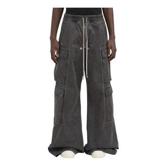 Rick Owens Double Cargo Jumbo Belas Pants - Homme - Pantalons - Gris - Taille: M