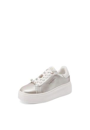 Queen Helena Baskets Platform Baskets avec strass pour femme X32-9, X34 13 Or, 35 EU