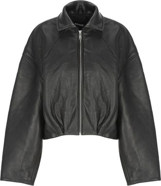 Rotate Rotate Birger Christensen, Femme, Vestes, Noir, Taille: 30 FR Biker Leather Jacket