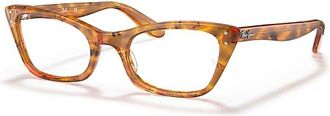 Ray-Ban Lady Burbank Optics Bernstein Tortoise Fassung Klar Glas Polarisiert 49-20