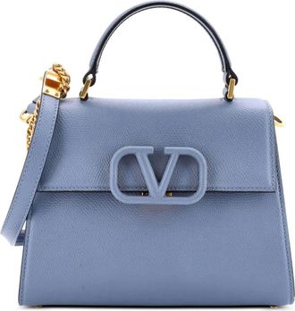 Valentino Garavani VSling Top Handle Bag Leather Small shoulder bag - Bleu
