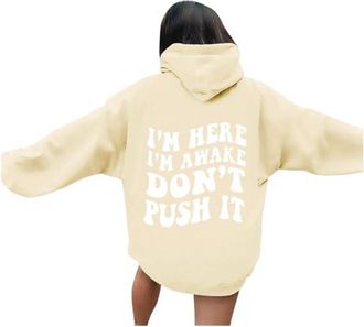 Generic Sweat-shirt rose clair pour femme - Long sweats &agrave; capuche pour femmes grande taille - Pull &agrave; capuche d&eacute;t&eacute; chemisier pull avec poches v&ecirc;tements de spor