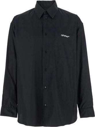 Off-white Homme, Chemises, Noir, Taille: M Chemise Noire avec Pinceau et Flèche