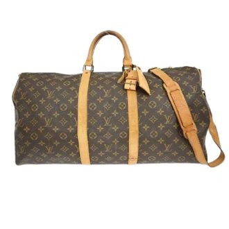 Louis Vuitton unisex, Pre-owned, Brun, Taille: ONE Size Pre-owned Keepall Bandouliere Bag
