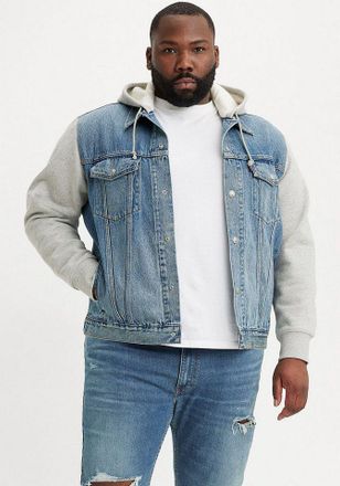 Levi's Plus Hybridjacke mit Sweat Kapuze und &Auml;rmeln