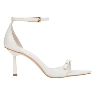Estro & Luminara Femme, Chaussures, Beige, Taille: 39 EU Sandales &agrave; Talons Aiguilles en Cuir avec Boucles D&eacute;coratives