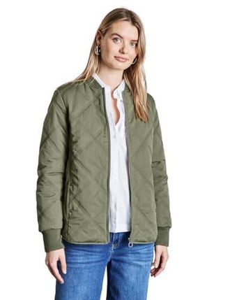 Street One Blouson matelass&eacute; pour Femme, Kaki d&eacute;t&eacute;, 46