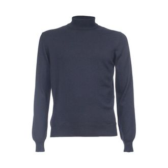 Gran Sasso Schmaler Wollpullover - - Knitwear - Herren - Blau - XL