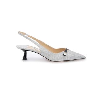 Jimmy Choo London Femme, Chaussures, Gris, Taille: 39 EU Amita 45 Slingback Escarpins