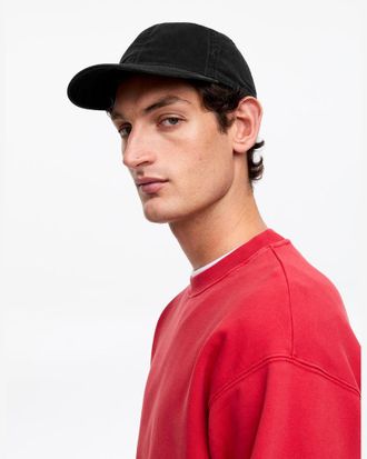 Arket Canvas-Cap Aus Gewaschener Baumwolle -Schwarz