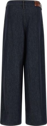 Dries Van Noten Womens Blue Cotton Relaxed Fit Jeans Clothing