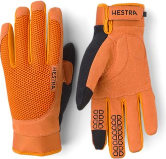 Hestra Herren Bike Long Sr. 5 Finger HandschuheOrange/Rot 6