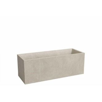 Artevasi Jardiniere - SYDNEY - Plastique - Creme - 80 cm - 57 L - Dimensions: 79.5x29.5x29.5 cm