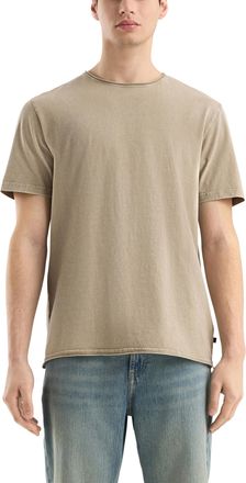 QS by s.Oliver Gewaschenes T-Shirt mit Rollkante