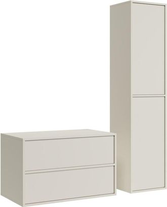 Badplaats Badezimmerm&ouml;bel Waschbeckenunterschrank Mali 80 cm - Cashmere