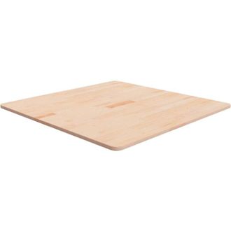 vidaXL Dessus de table carr&eacute; 80x80x1,5 cm Bois ch&ecirc;ne massif non trait&eacute; Vidaxl