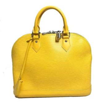 Louis Vuitton Pre-owned Cuir sacs-louis-vuitton - Femme - Pre-owned - Jaune - Taille: ONE Size
