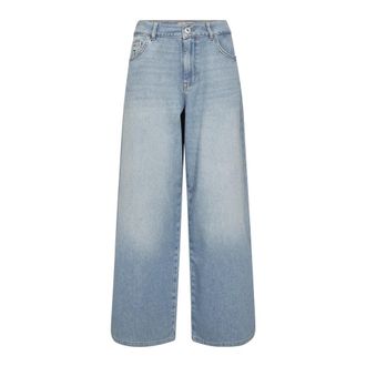 Mos Mosh MOS Mosh, Femme, Jeans, Bleu, Taille: W30 Wide Jeans