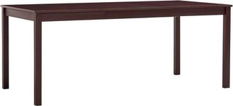 Les Tendances Table à manger rectangulaire pin massif marron foncé Sadou 180cm